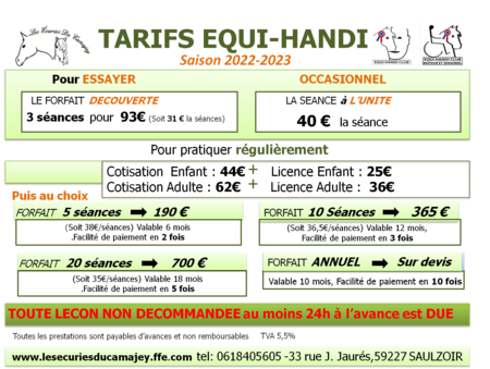 LES ECURIES DU CAMAJEY - Equi-handi